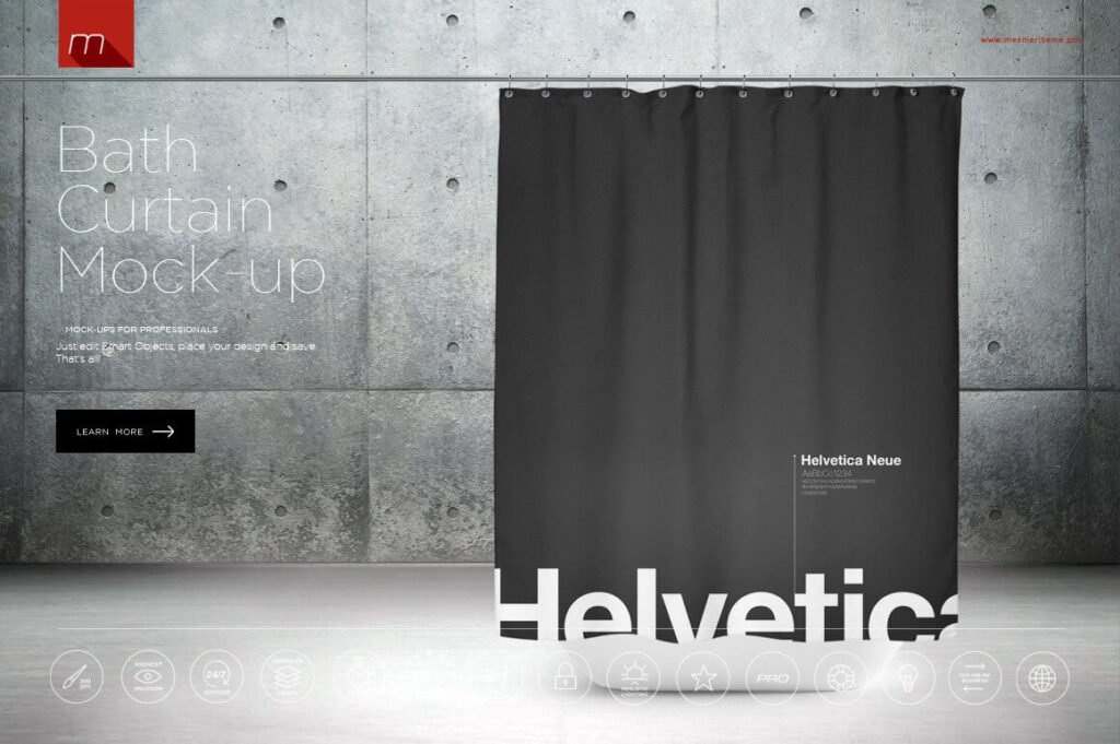 21+ Unique Designer Curtain Mockup PSD Templates - MockupDen