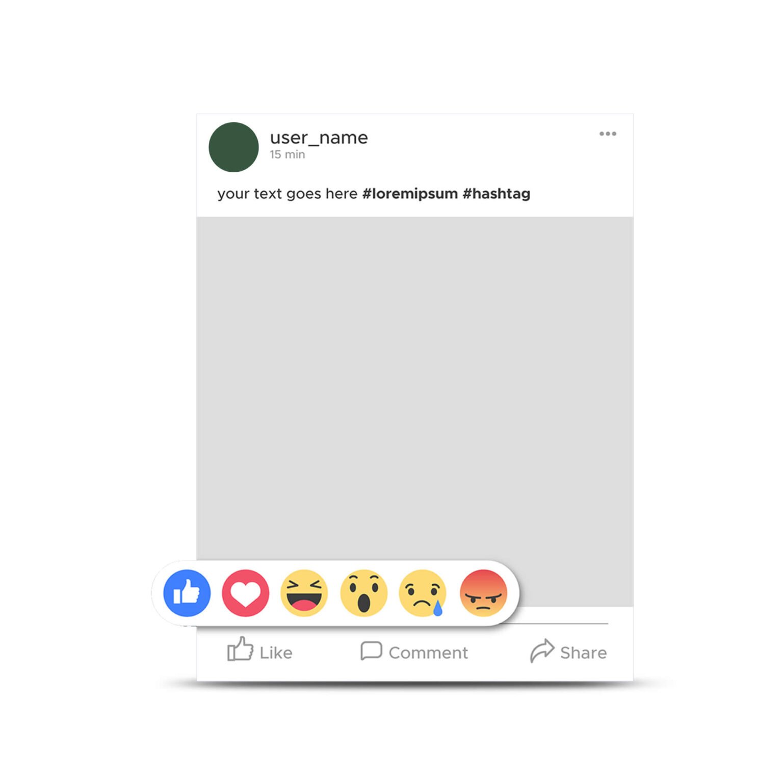 Free Facebook Post Mockup PSD