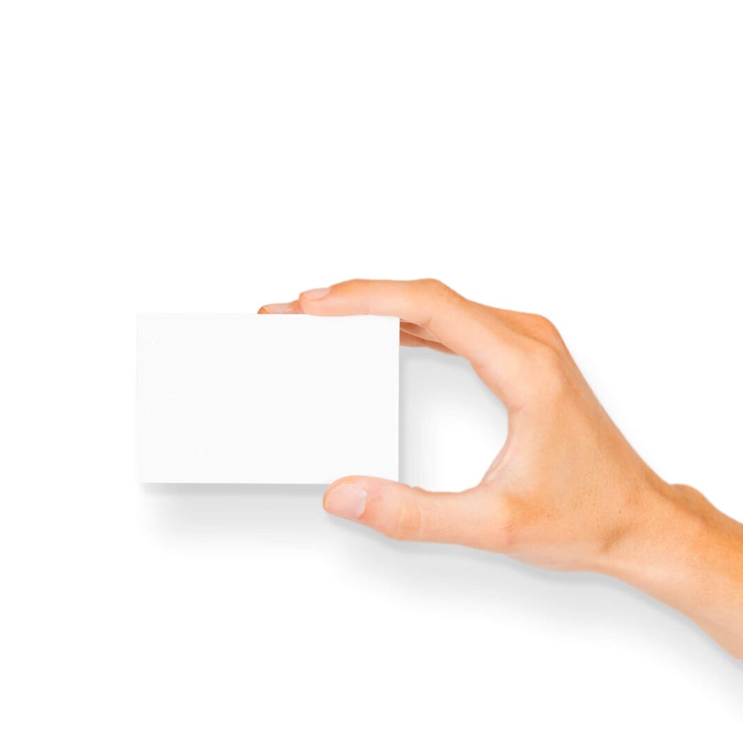 Free Hand Card Mockup PSD