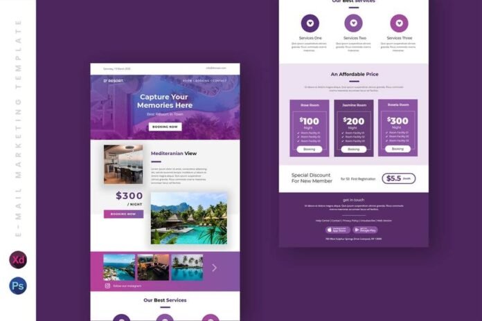 23+ Best Email Template Mockup PSD Templates for Marketing