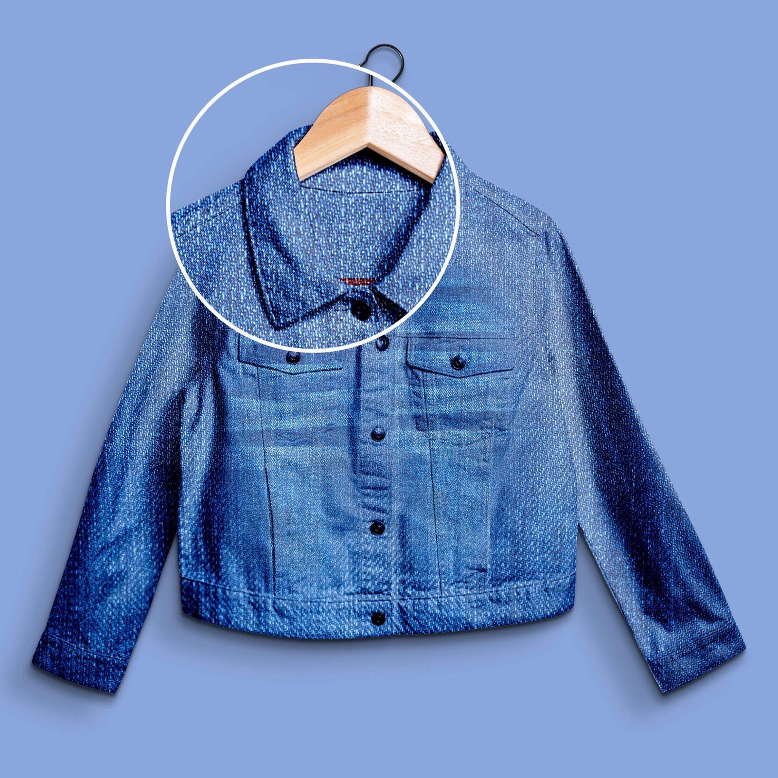 Free Denim Jacket PSD Mockup