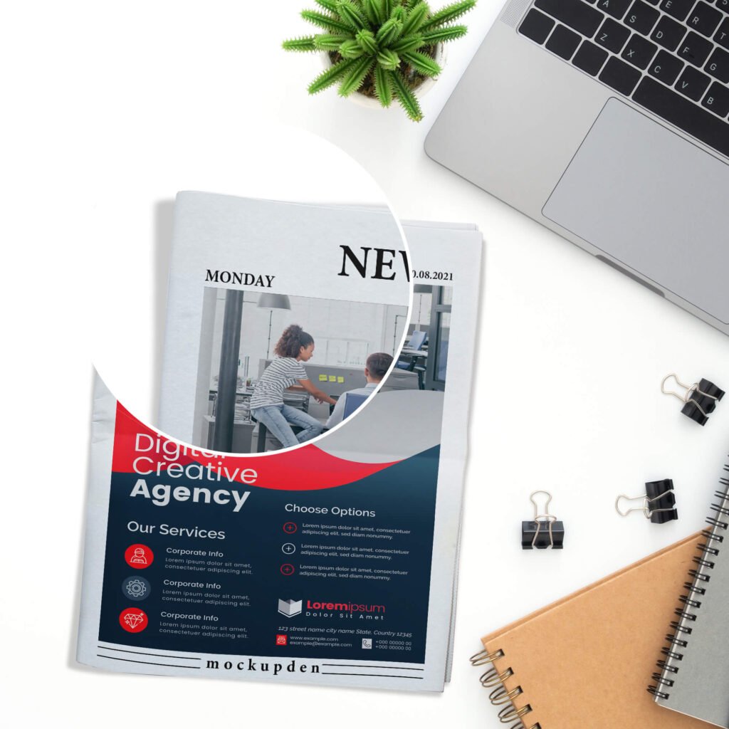 Free Full Page Newspaper Ad Mockup...