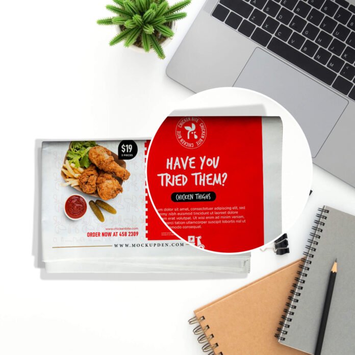 Free Half Page Newspaper Ad Mockup PSD Template