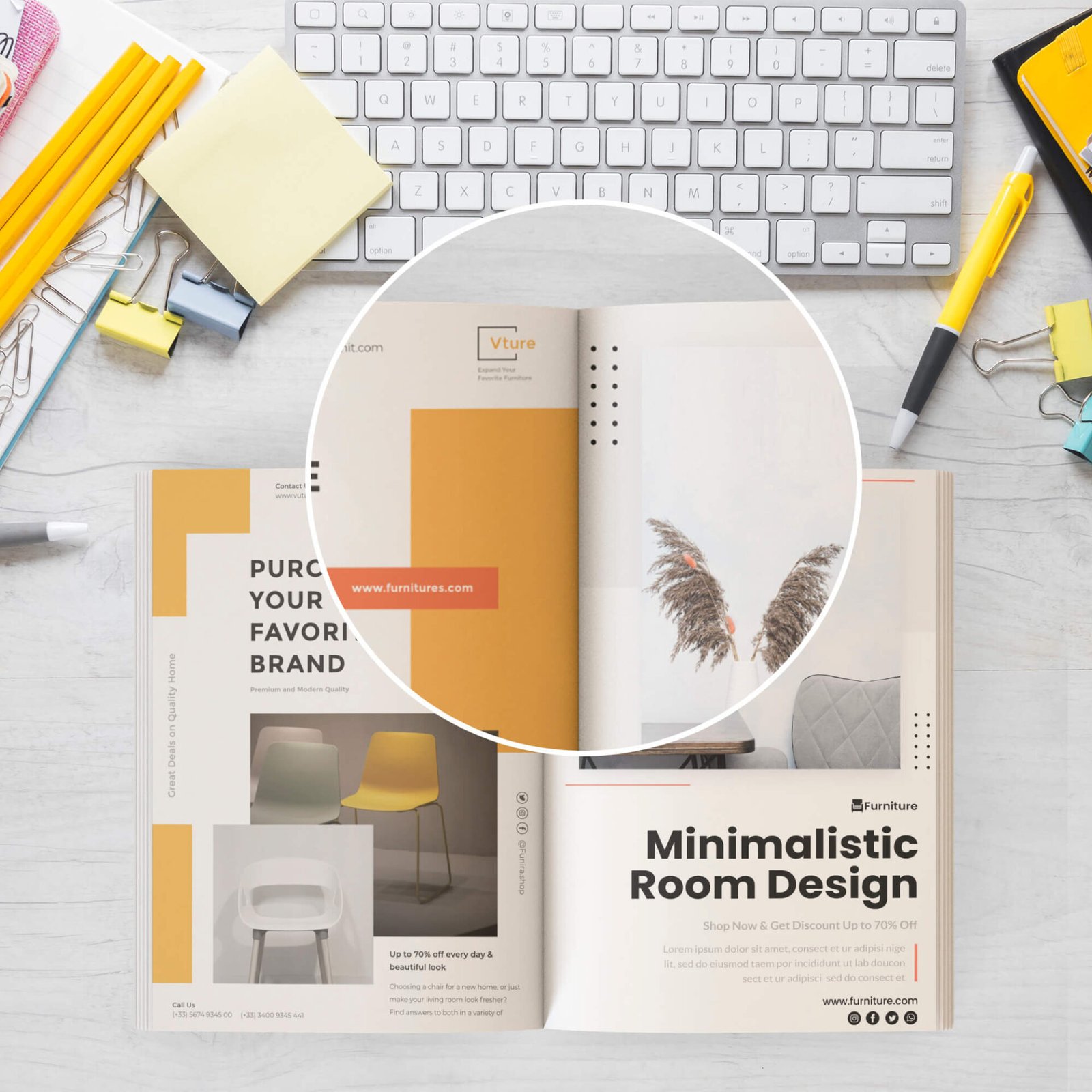 Free Open Book Mockup PSD Template - Mockup Den