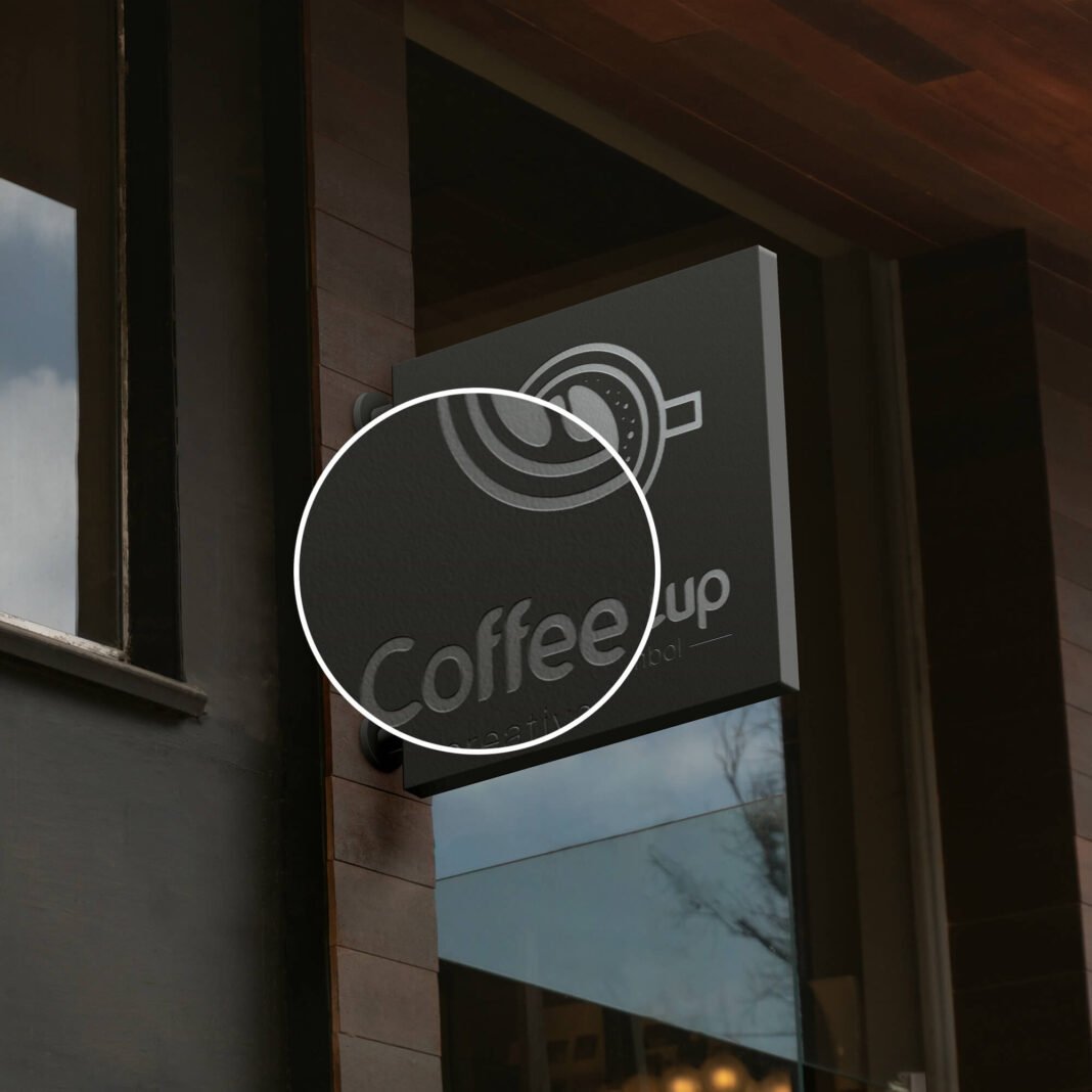 Free Shop Logo Mockup PSD