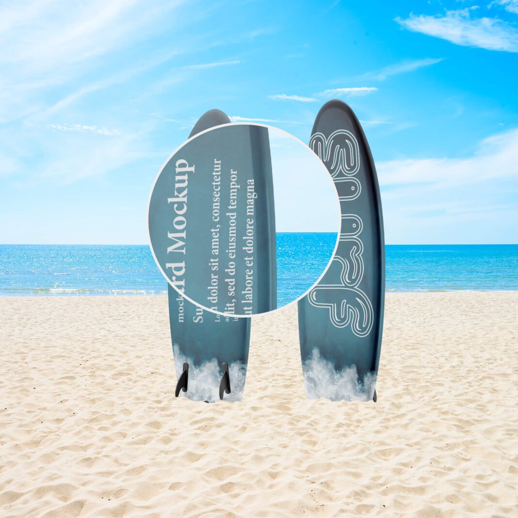 27+ Best Surfboard Mockup PSD Templates (FREE & Premium)