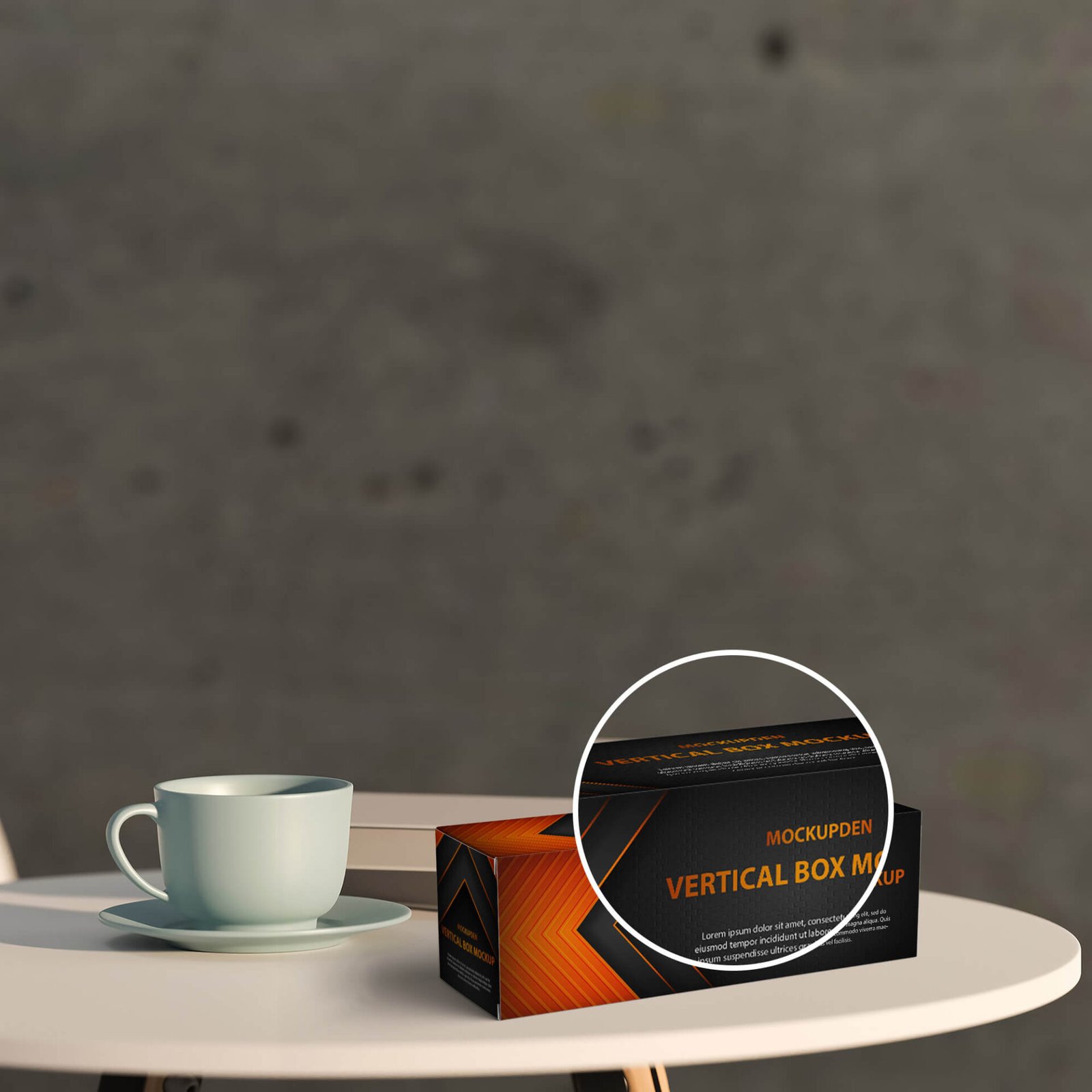 Free Vertical Box Mockup PSD