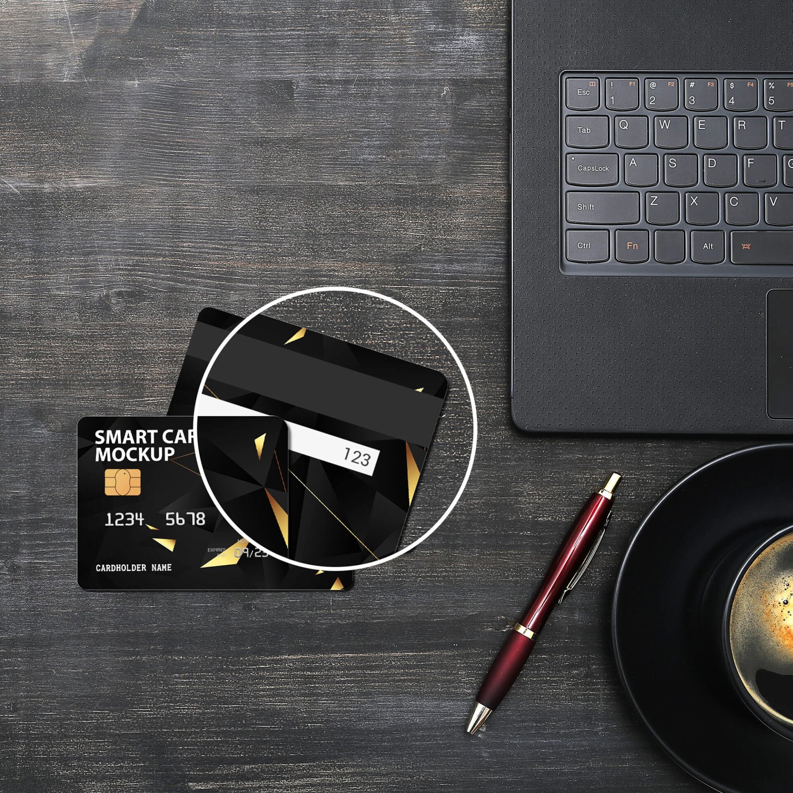 Free Smart Card Mockup PSD