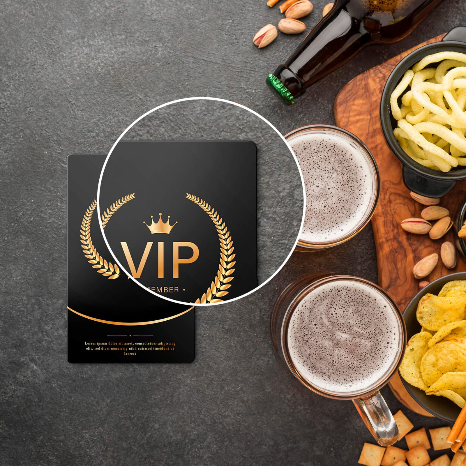 Free VIP Card Mockup PSD Template...