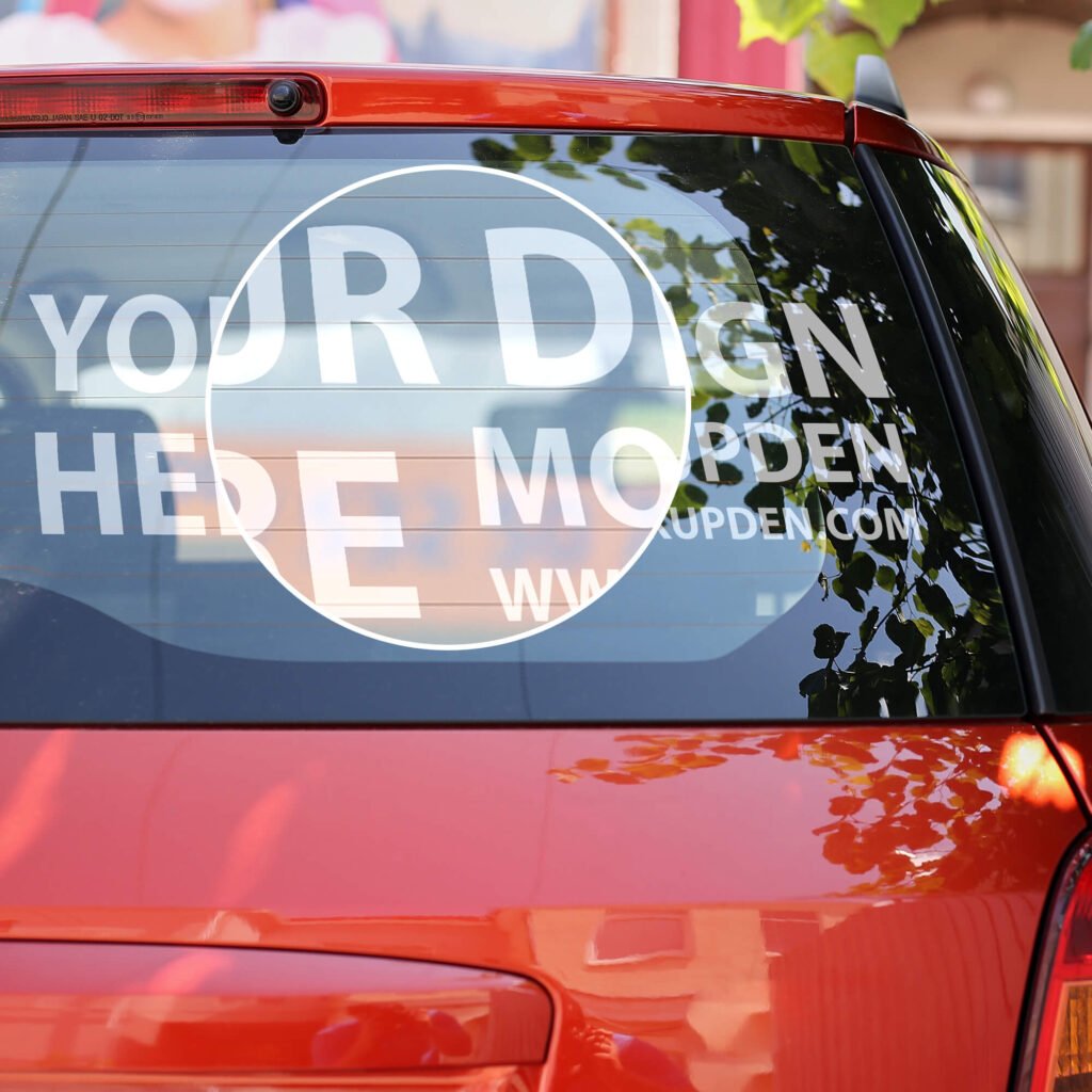 Free Vinyl Decal Mockup PSD