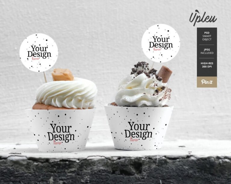 18+ Cute Cake Topper Mockup PSD Templates - Mockup Den