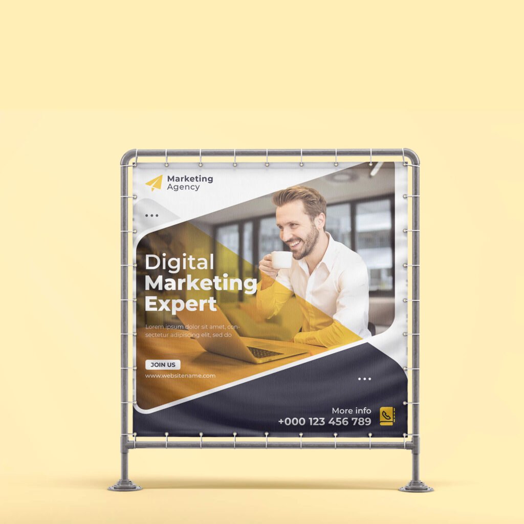 Free 8x8 Backdrop Mockup PSD