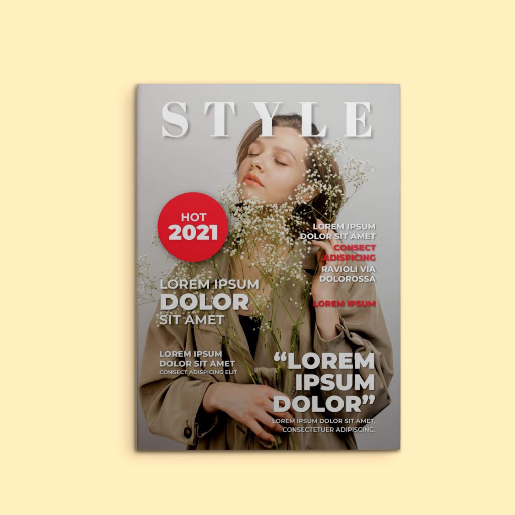 Free A4 Magazine Mockup PSD