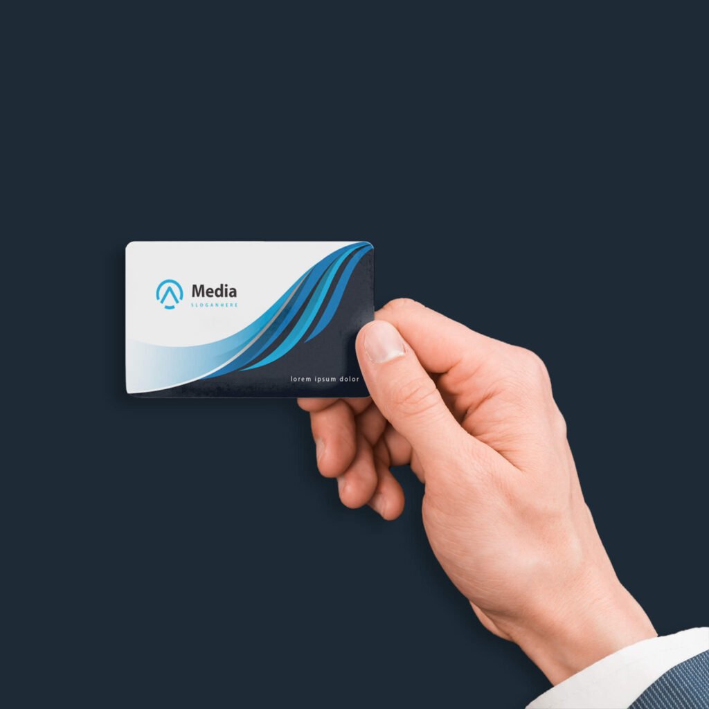 Free Hand Card Mockup PSD