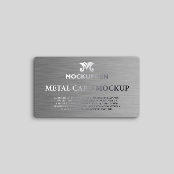 Free Metal Card Mockup PSD Template - Mockup Den