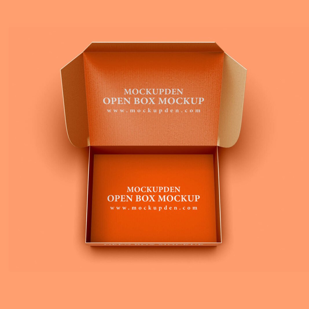 Free Open Box Mockup PSD Template...
