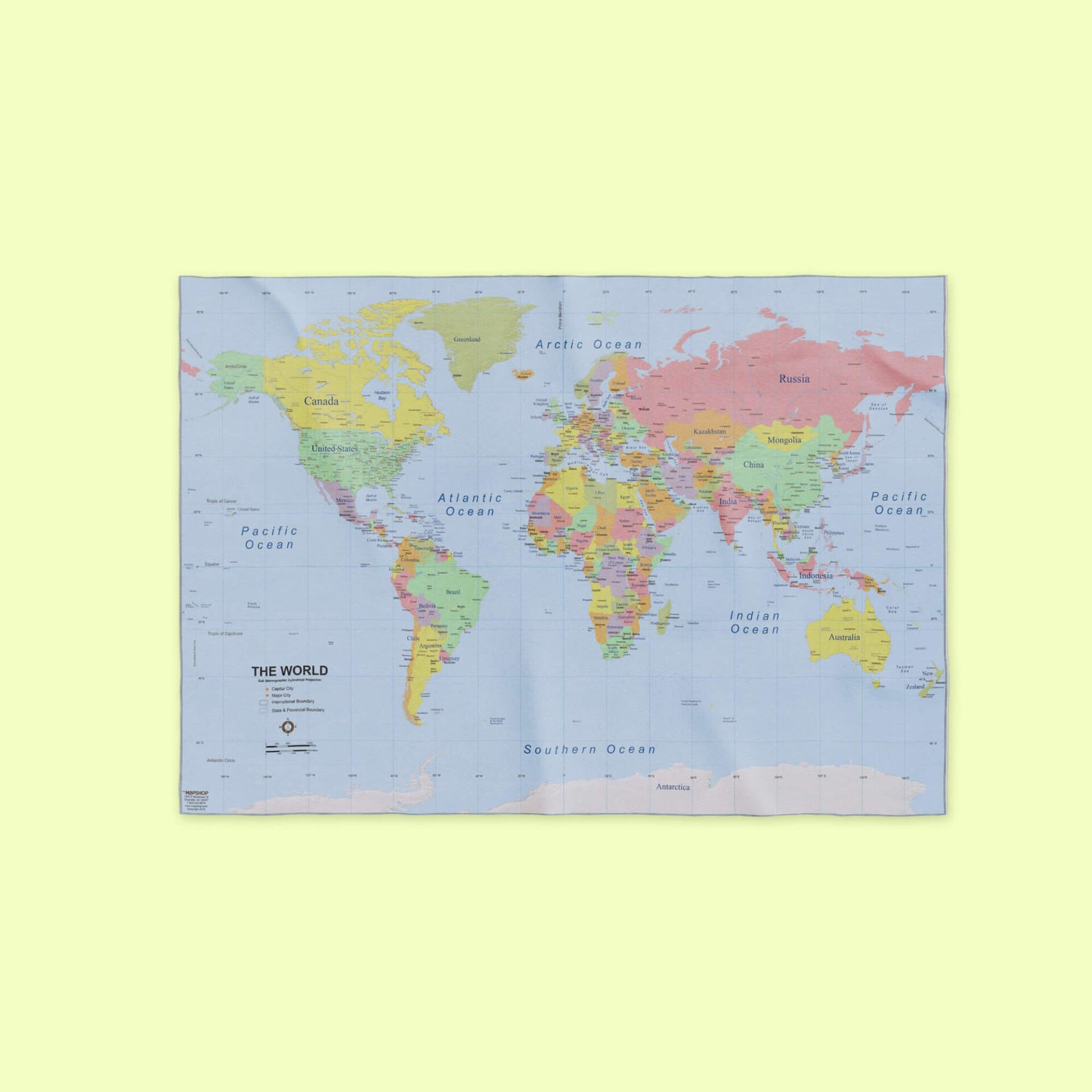 Free Paper Map Mockup PSD Template - Mockup Den