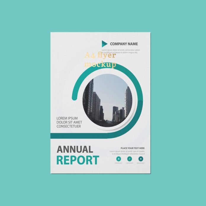 Free Report Mockup PSD Template