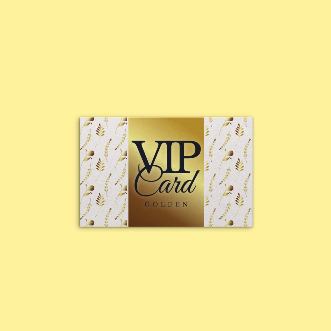 Free VIP Card Mockup PSD Template...