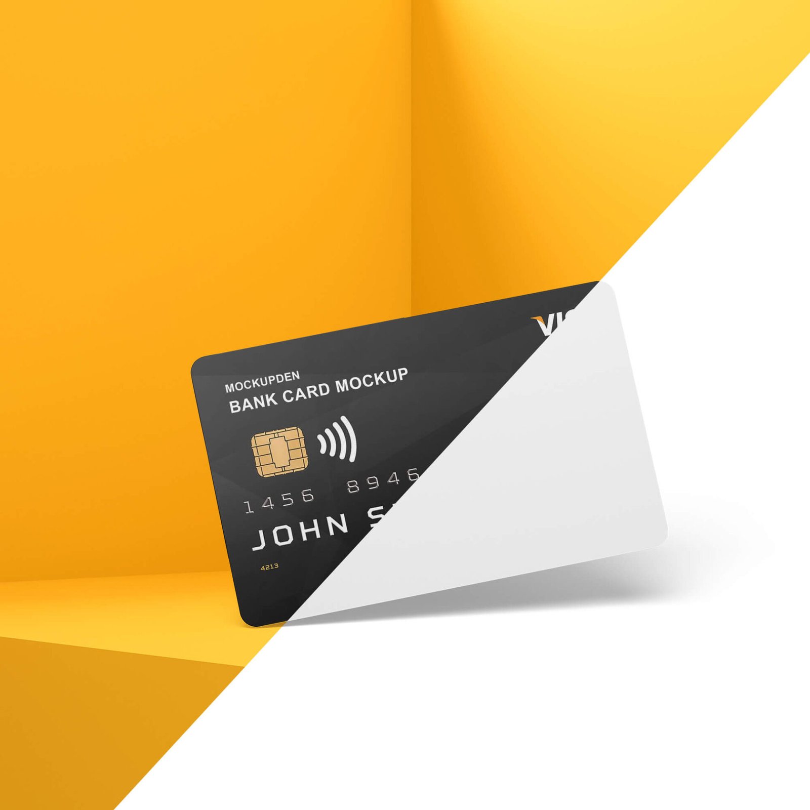 Free Bank Card Mockup PSD