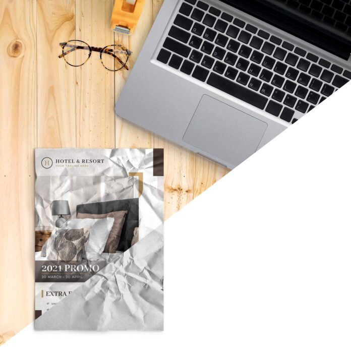 Free Crumpled Paper Mockup PSD Template - Mockup Den