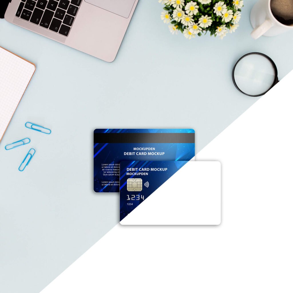 Free Debit Card Mockup PSD
