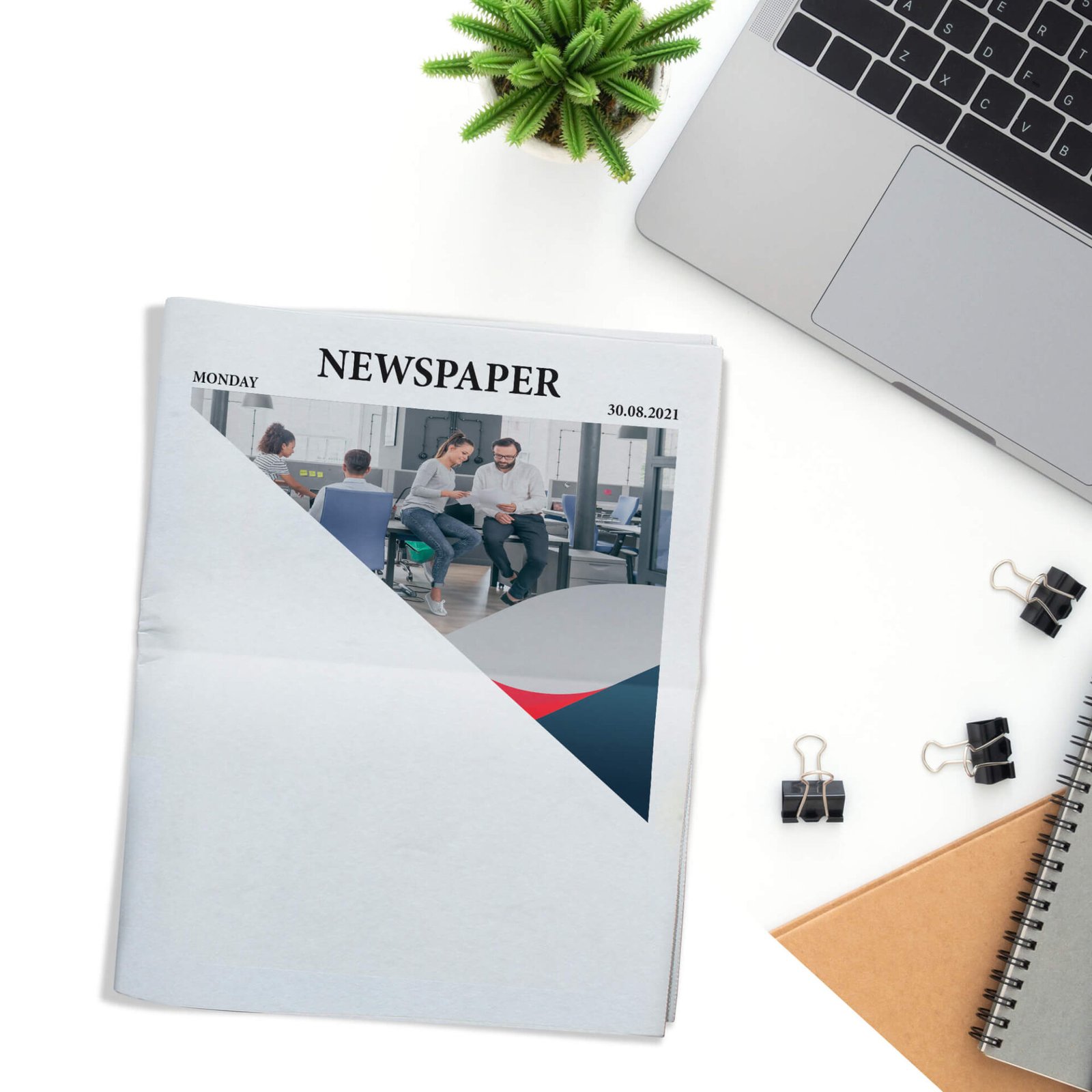 Free Full Page Newspaper Ad Mockup...