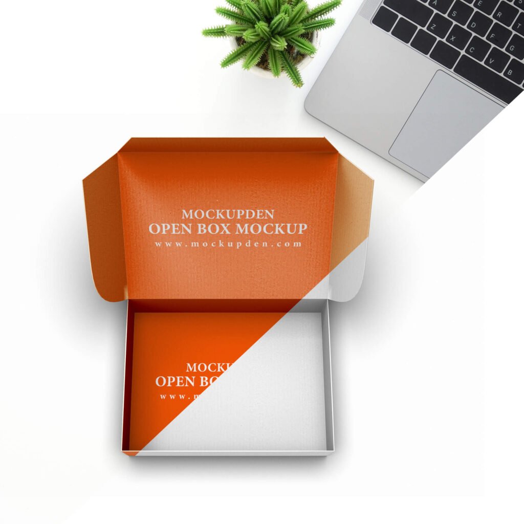 Free Open Box Mockup PSD Template...