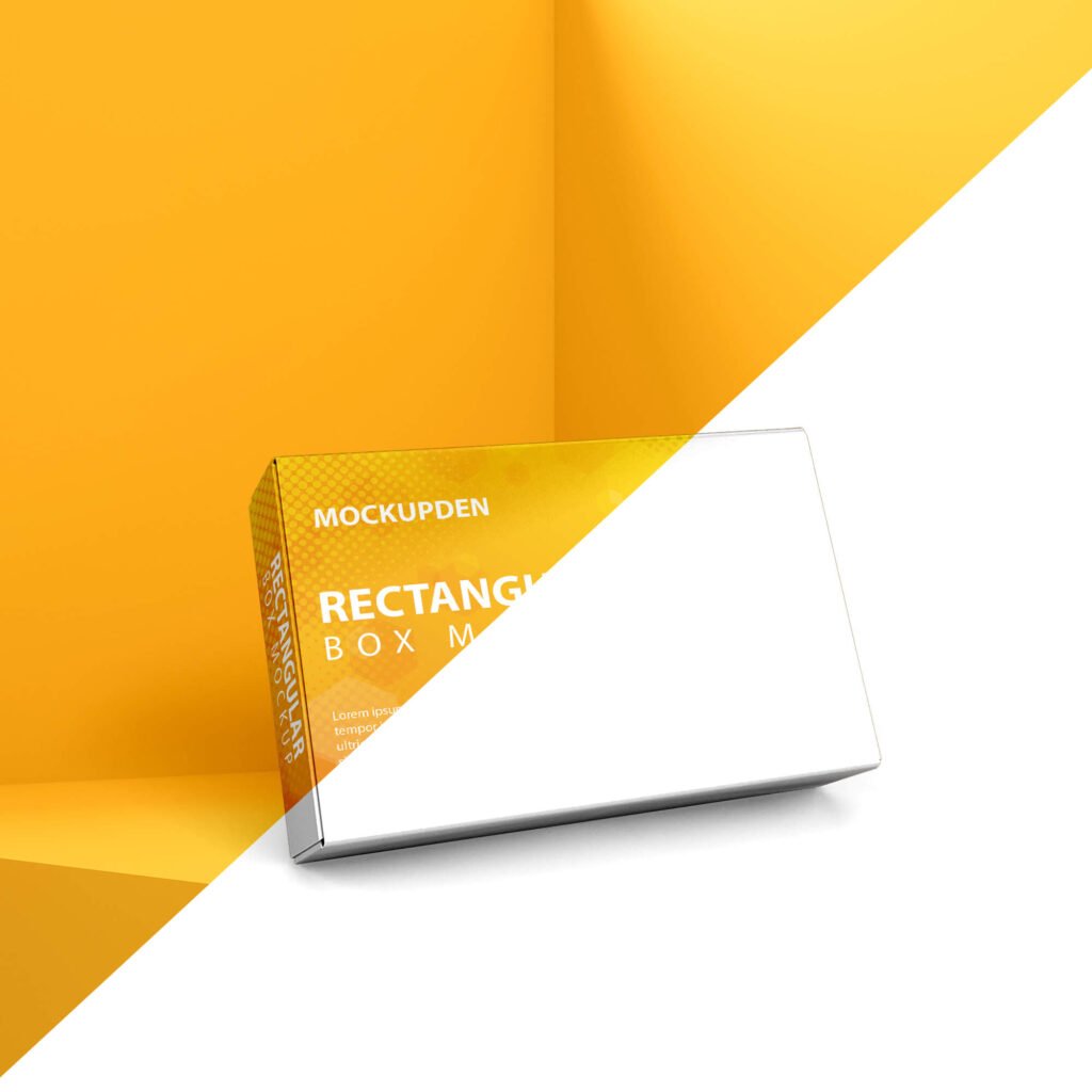 Free Rectangular Box Mockup PSD