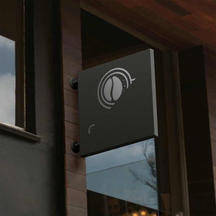 Free Shop Logo Mockup PSD