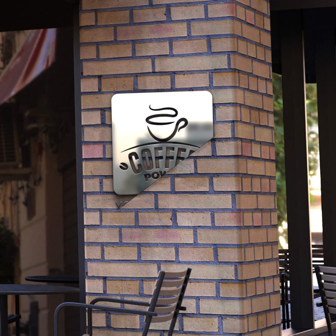 Free Shop Logo Mockup PSD
