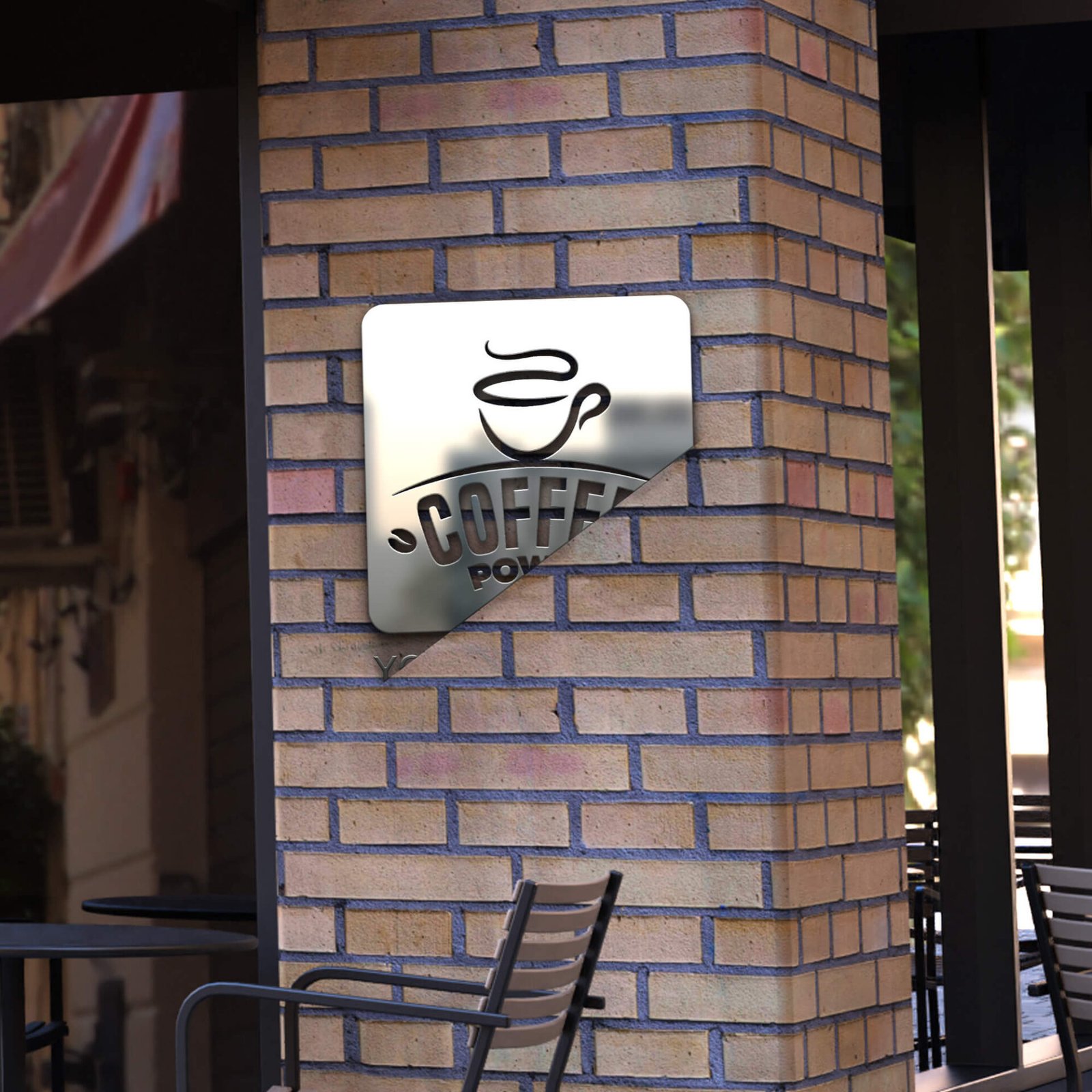 Free Shop Logo Mockup PSD