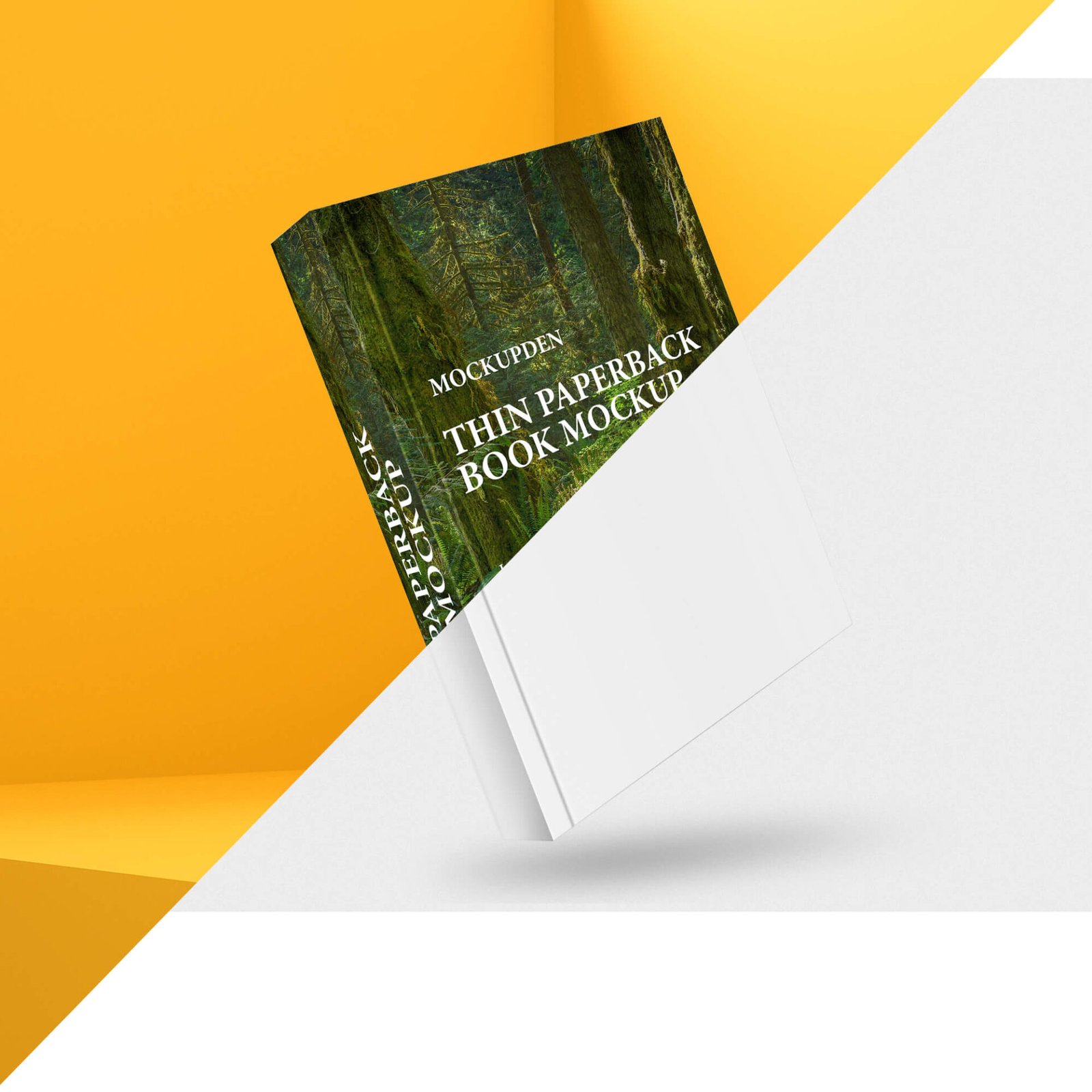 Free Thin Paperback Book Mockup