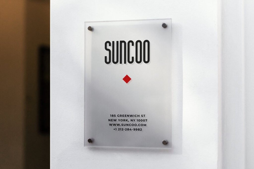 18+ Best Entrance Sign Mockup Templates For Building Facede