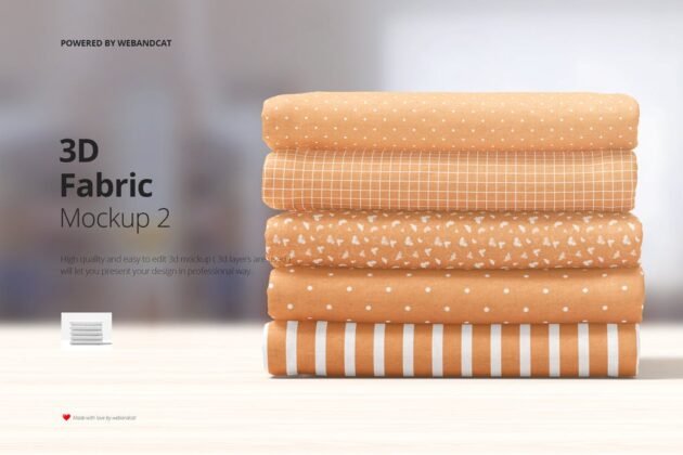 20+ Fantastic Fabric Rolls Mockup PSD Templates - Mockup Den