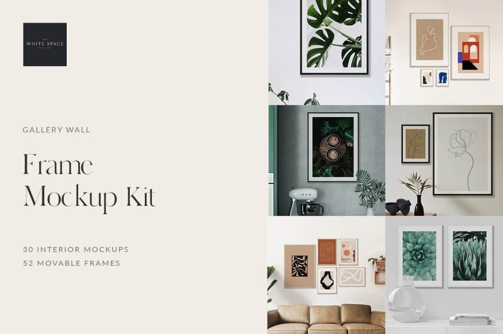 17+ Beautiful A4 Frame Mockup PSD Templates - Mockup Den