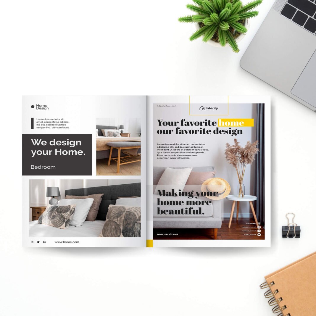 Free Book Page Mockup PSD Template - Mockup Den