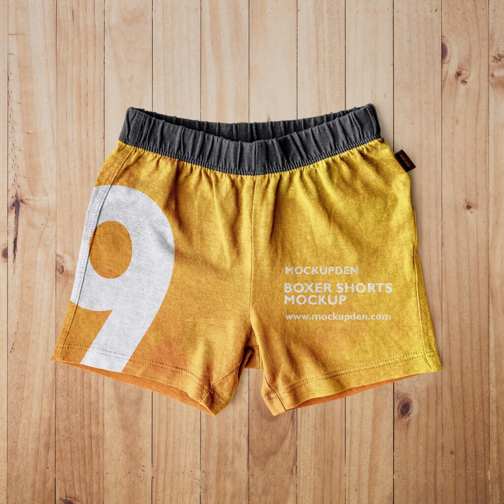 Free Boxer Shorts Mockup PSD Template - Mockup Den