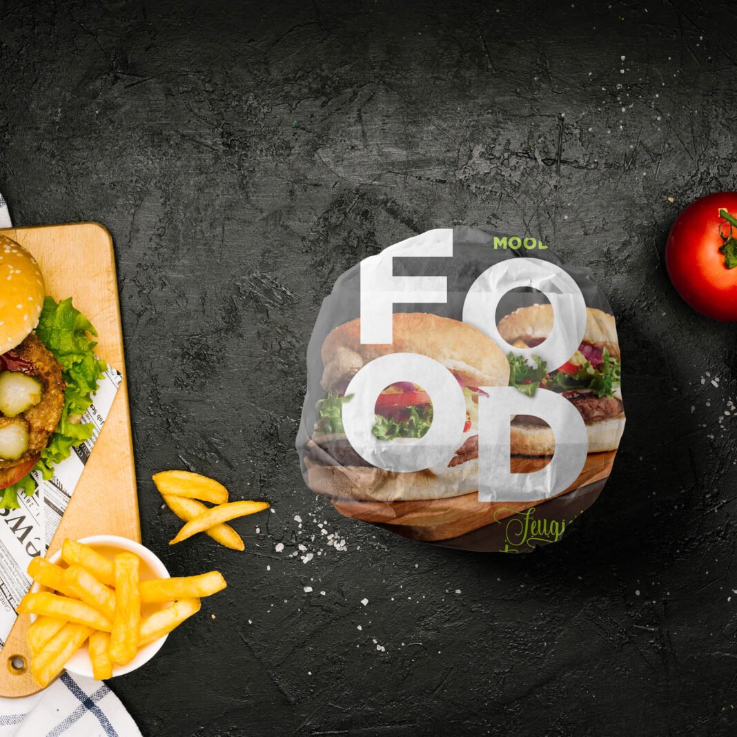 Free Burger Paper Mockup PSD...