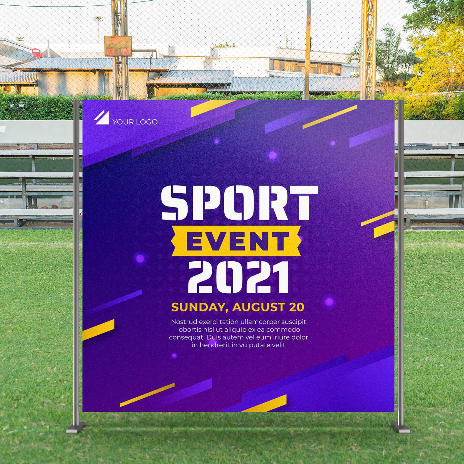 Free Event Backdrop Mockup PSD...