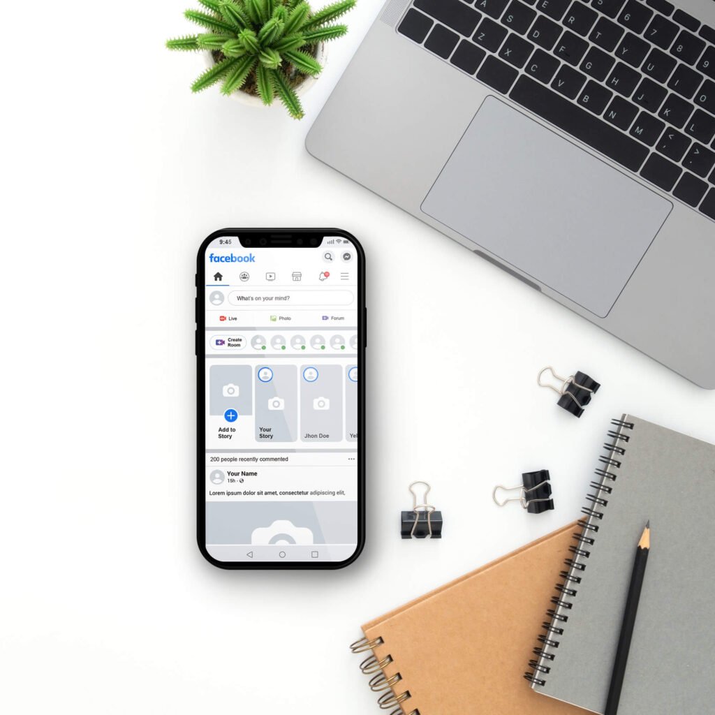 Free Facebook iPhone X Mockup PSD Template - Mockup Den