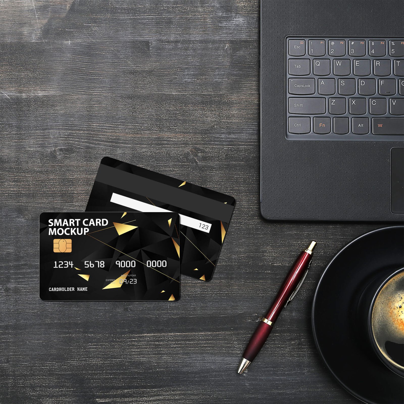 Free Smart Card Mockup PSD