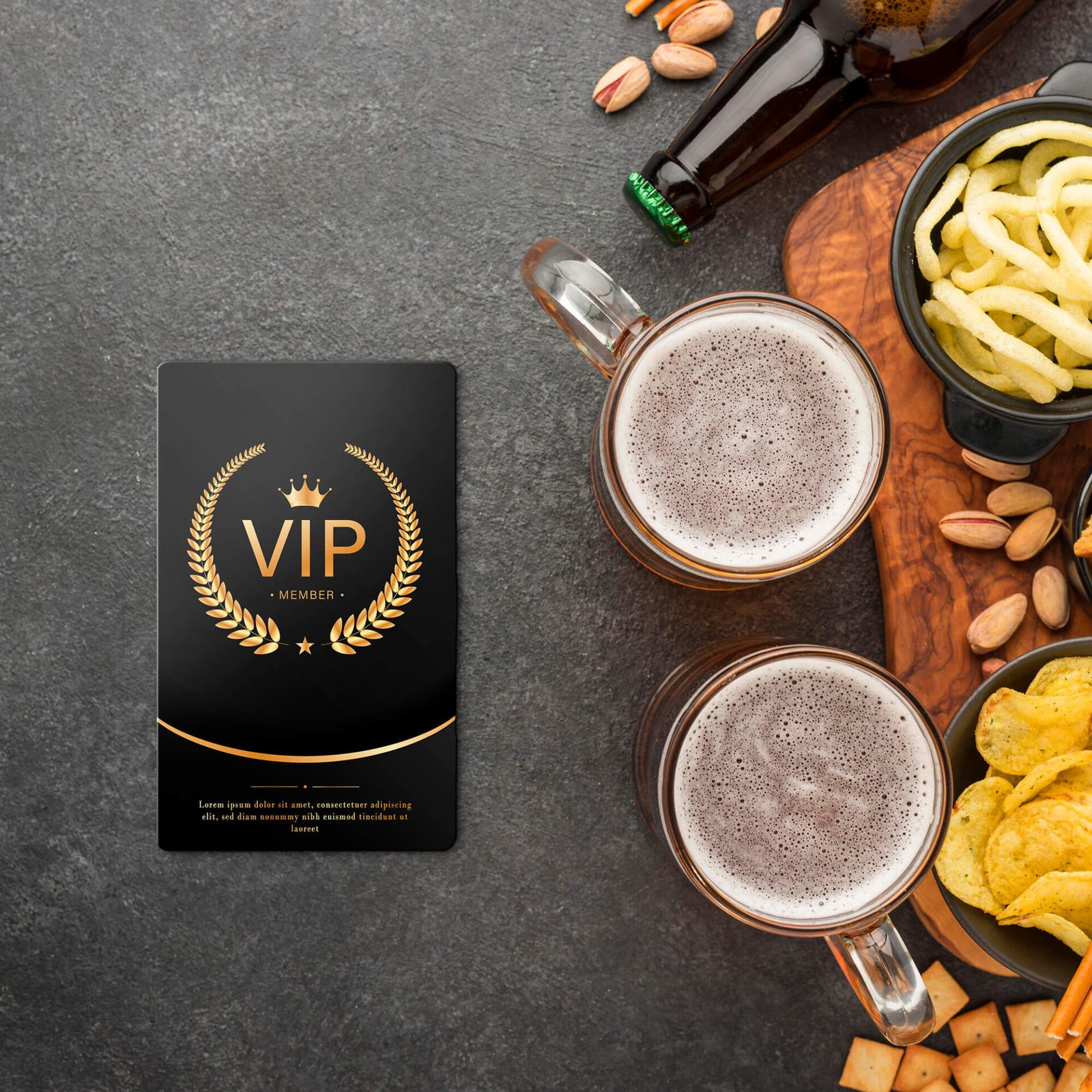 Free VIP Card Mockup PSD Template...
