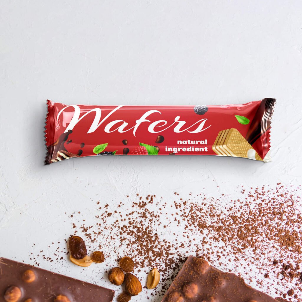 Free Wafer Packet Mockup PSD