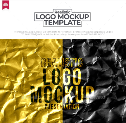 27+ Best Wrinkled Paper Mockup PSD Templates - Mockup Den