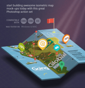 20+ Beautiful Map Mockup PSD Templates - Mockup Den