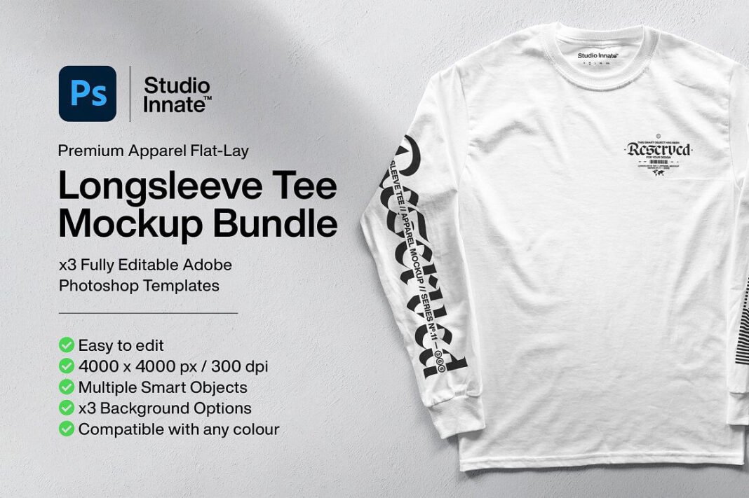 24+ Best Long Sleeve Mockup Clothing PSD Templates