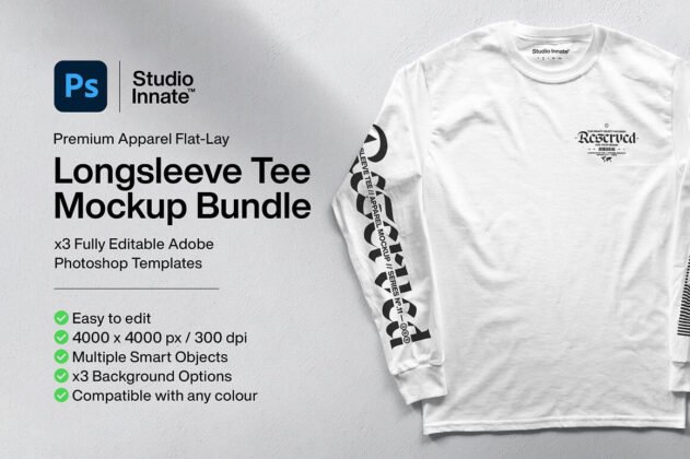 24+ Best Long Sleeve Mockup Clothing PSD Templates