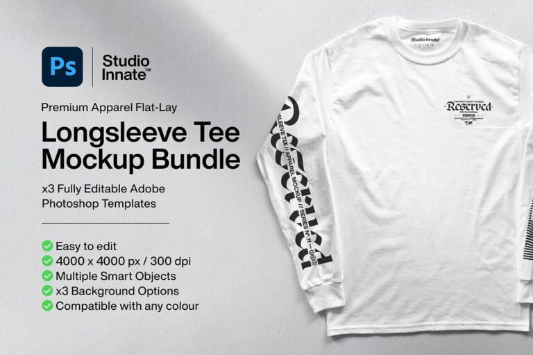 24+ Best Long Sleeve Mockup Clothing PSD Templates