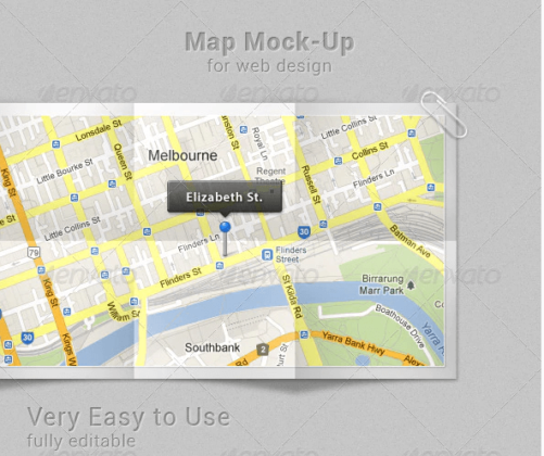 20+ Beautiful Map Mockup PSD Templates - Mockup Den
